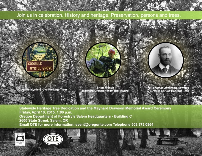 OTE Statewide Heritage Tree Dedication - Oregon Travel Information Council