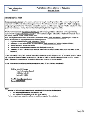 3. Fee-Reduction-Waiver_RequestForm (TIC) - Oregon Travel Information ...