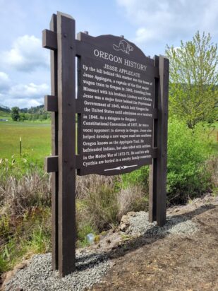 Jesse-Applegate-Marker-2024 - Oregon Travel Information Council