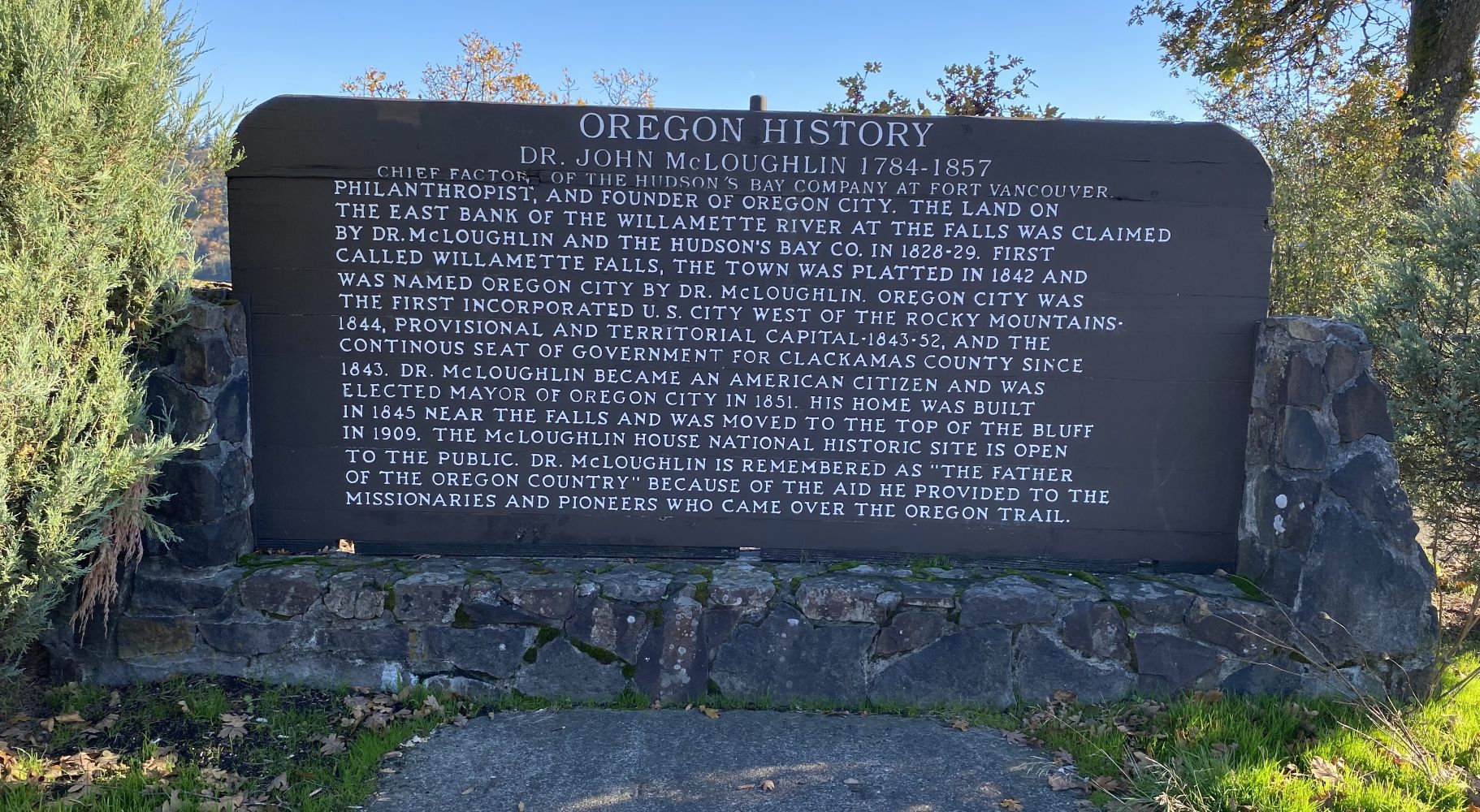 McLoughlin, Dr. John - Oregon Travel Information Council